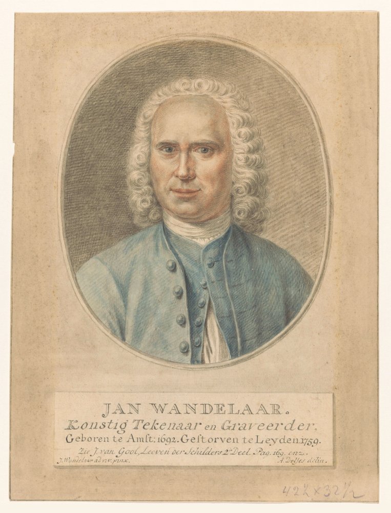 Portrait de Jan Wandelaar | Abraham Delfos | Estampe d'art