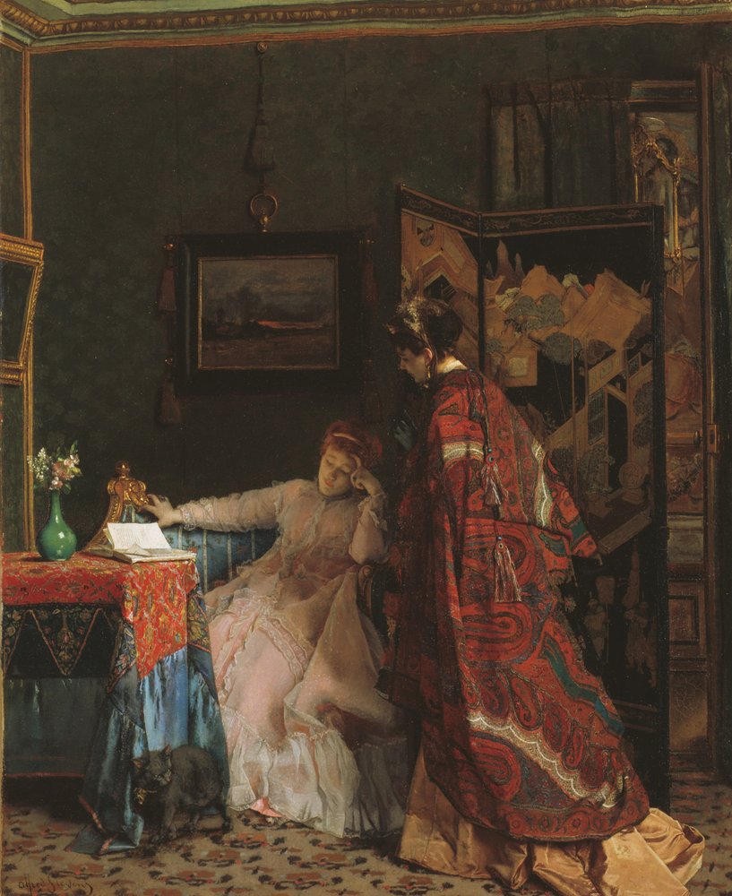 La Visite | Alfred Emile Stevens | Estampe d'art
