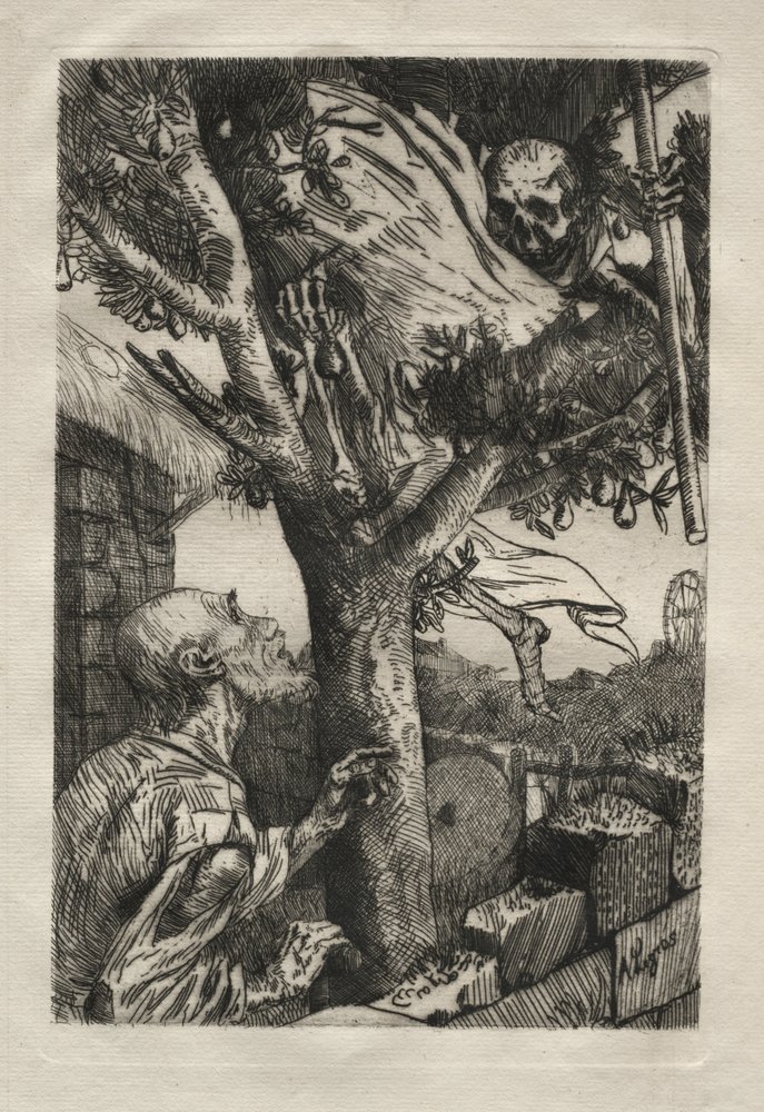 La mort dans le poirier | Alphonse Legros | Estampe d'art