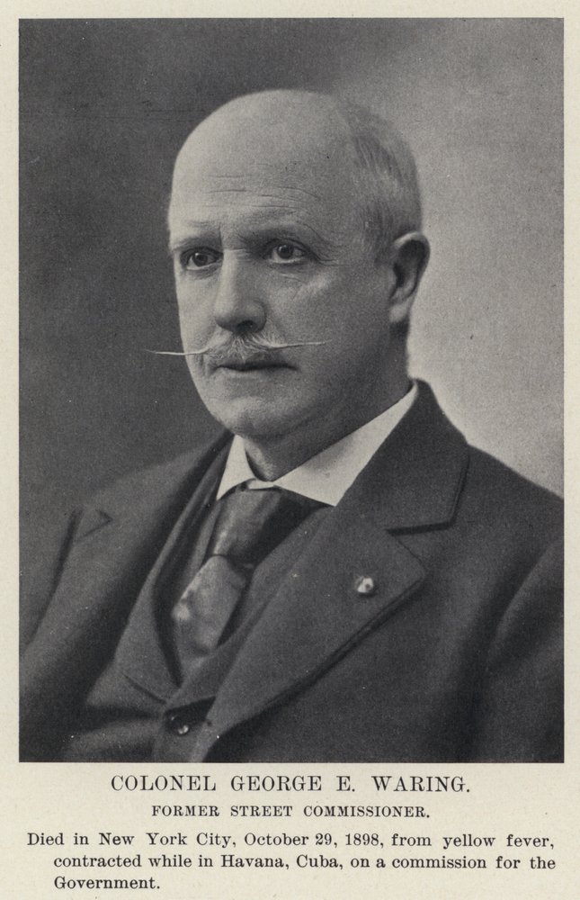 Colonel George E Waring, ancien commissaire des rues