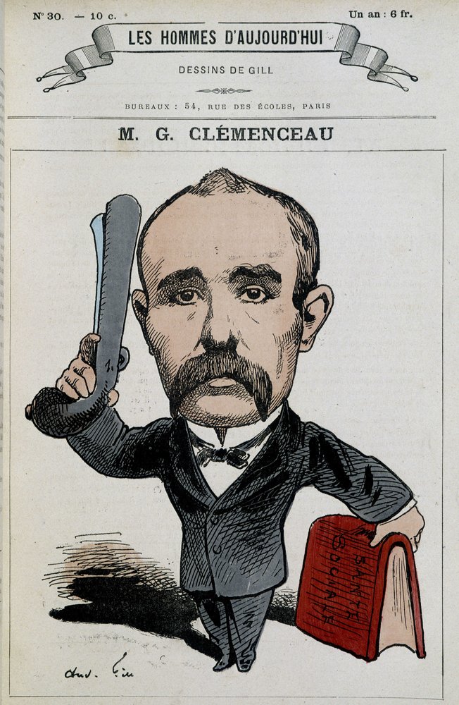 Georges Clémenceau - par Gill, dans « Les hommes d'aujourd'hui