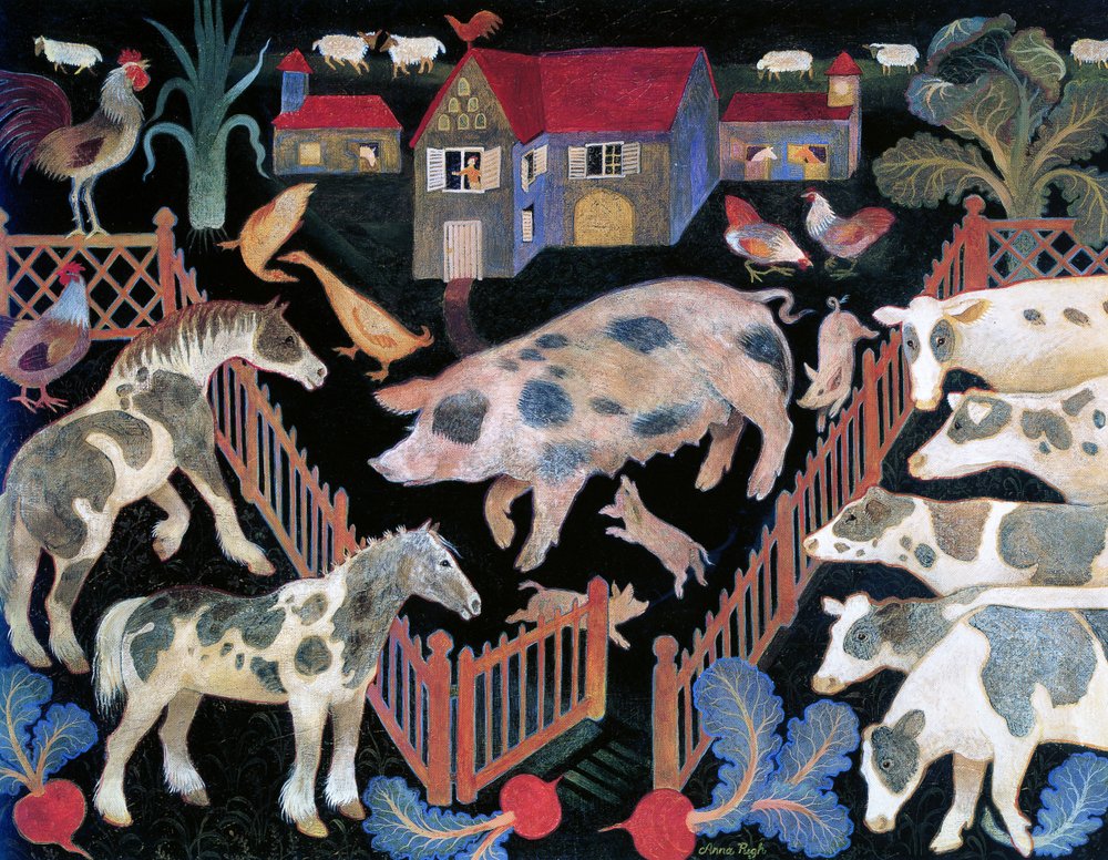 Repérer le taureau | Anna Pugh | Estampe d'art