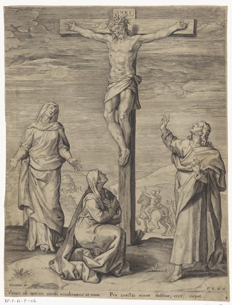 Crucifixion du Christ | Anonymous | Estampe d'art
