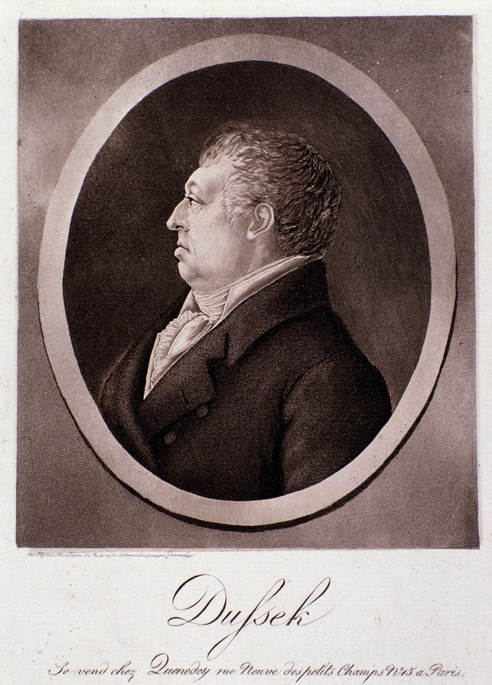 Portrait de Jan Ladislav Dussek (gravure) | Estampe d'art
