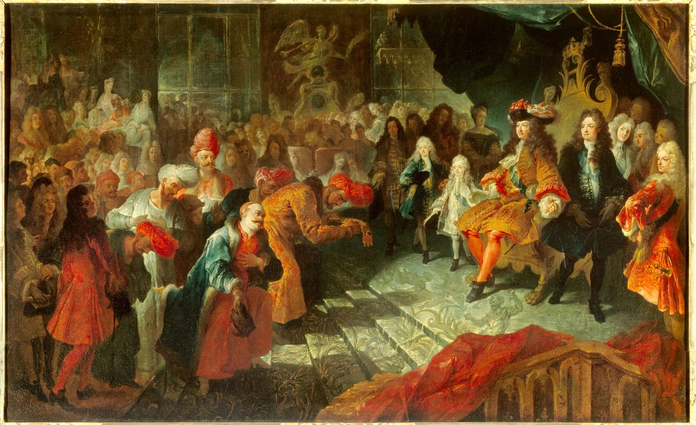 Le roi Louis XIV (1638-1715) reçoit l'Ambassadeur Extraordinaire de ...