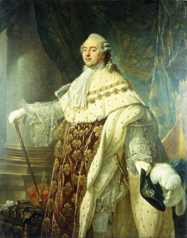 Portrait de Louis XV portant les robes d'État