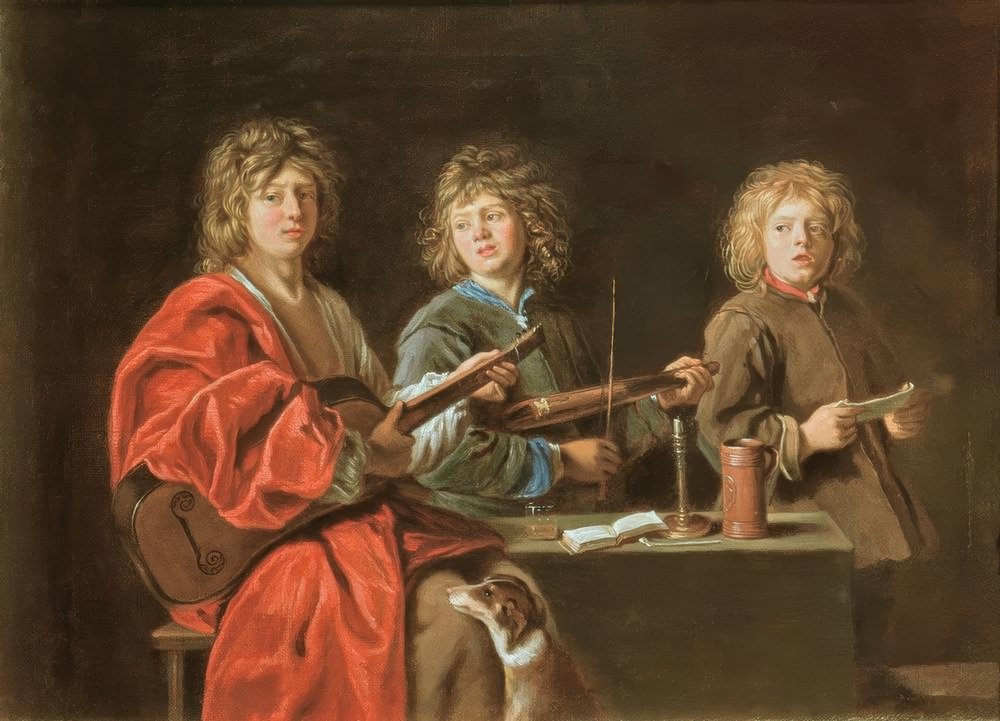 Les petits chanteurs | Antoine Le Nain | Estampe d'art