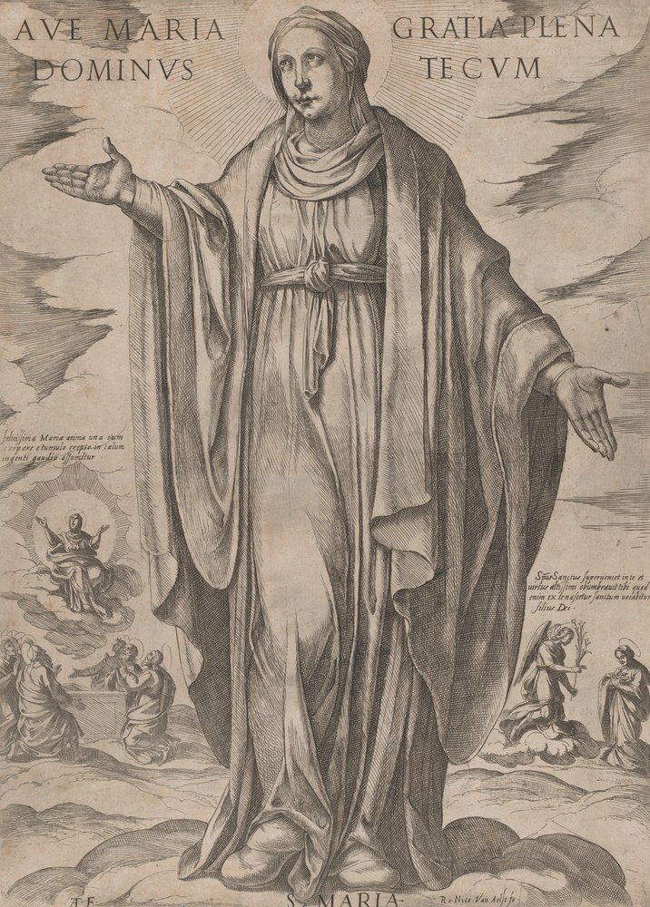 La Vierge de 'Christ, Marie et les Apôtres', vers 1590-1610