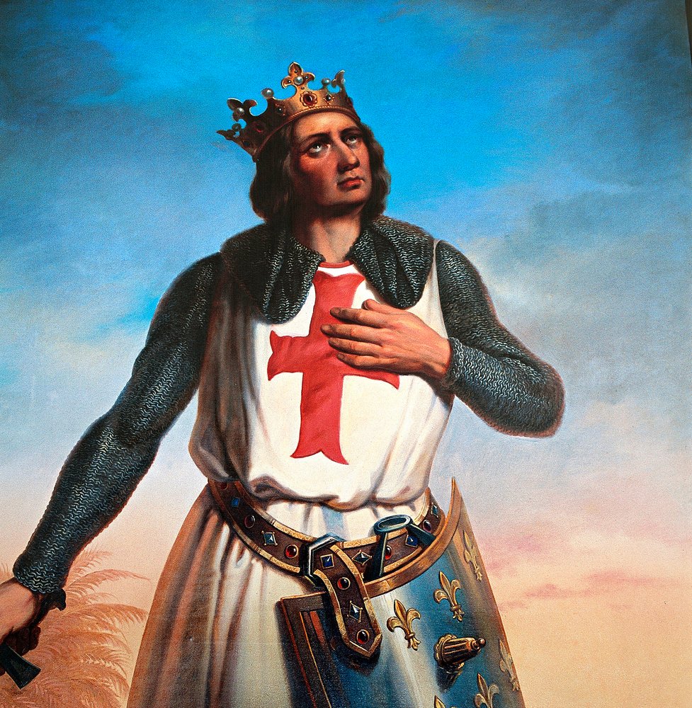 Portrait de Louis IX roi de France dit Saint Louis | B. Strobl