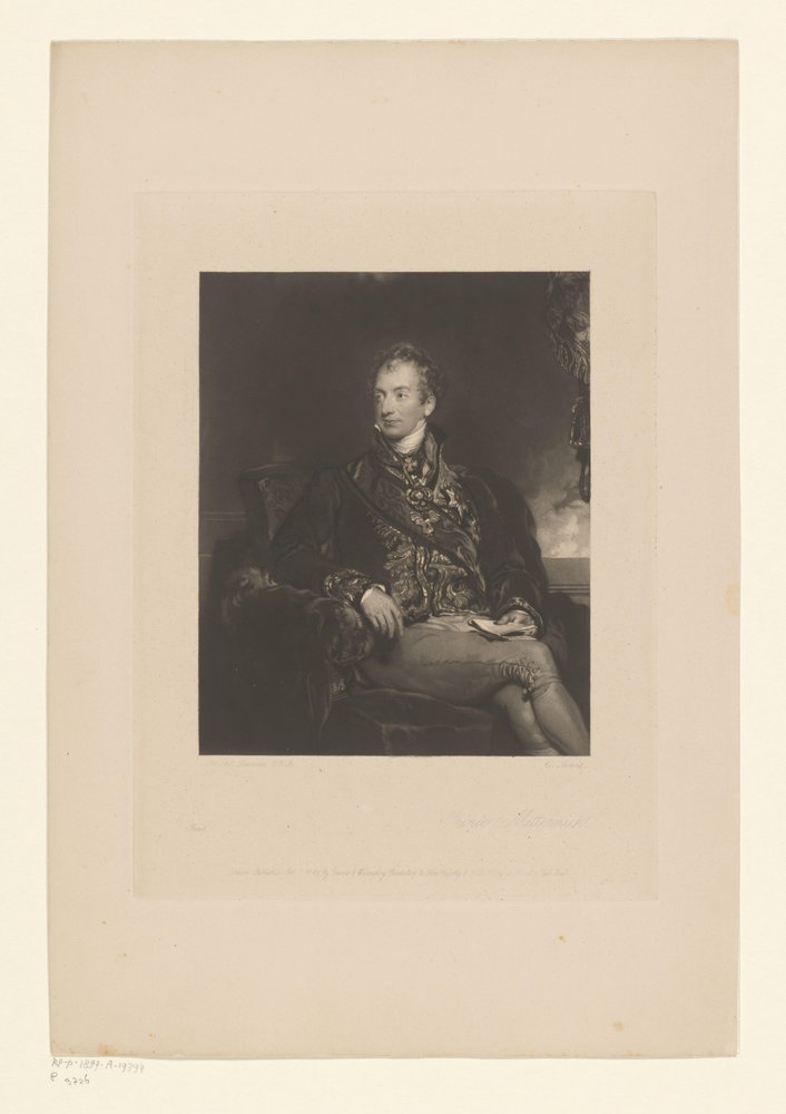 Portrait de Klemens von Metternich Prince Metternich (titre sur l'objet)