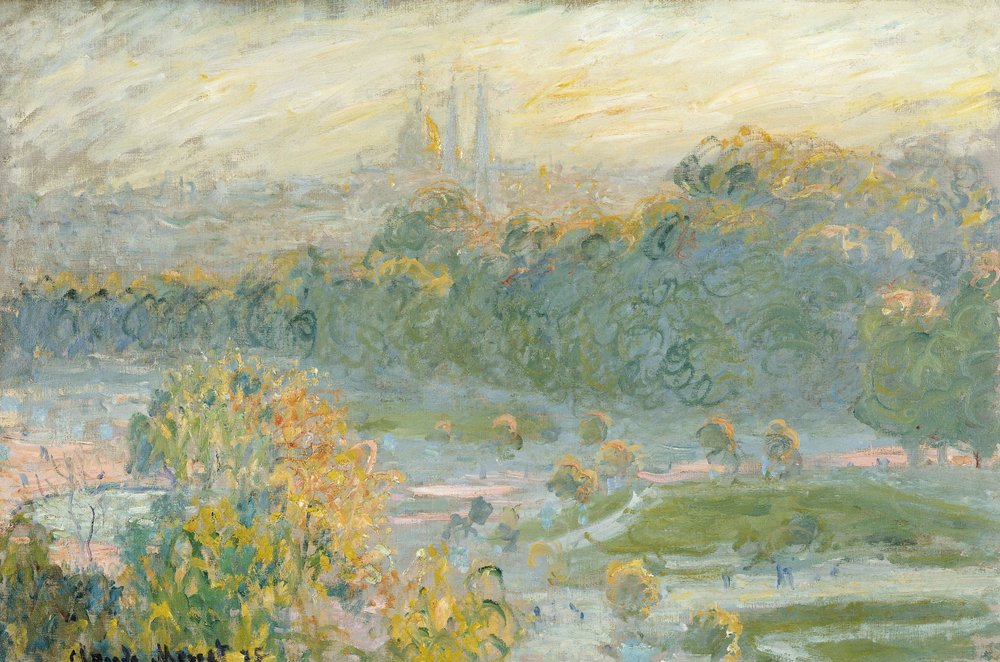 Les Tuileries (étude) 1875 | Claude Monet | Estampe d'art