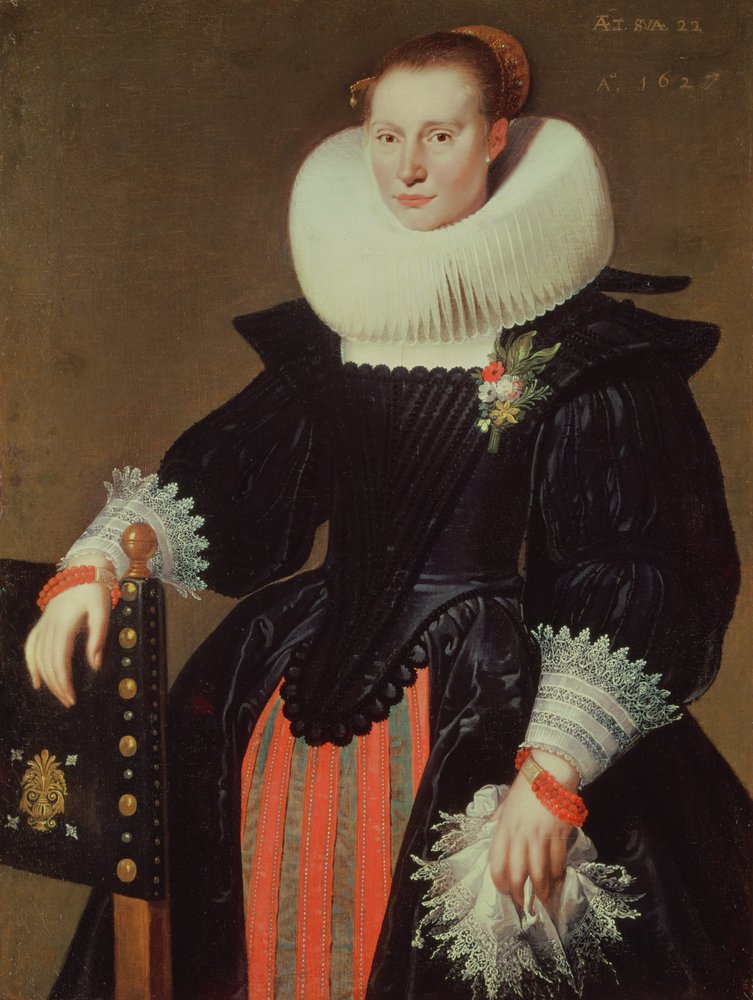 Portrait d'une femme | Cornelis de Vos | Estampe d'art