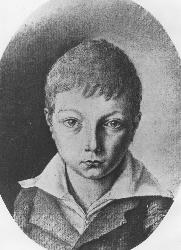 Portrait de Charles Augustin Sainte-Beuve, à l'âge de 9 ans