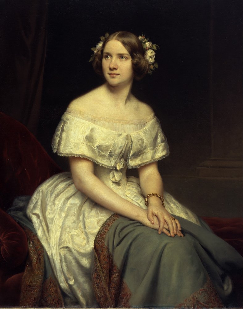 French : Portrait de la chanteuse Jenny Lind | Eduard Magnus