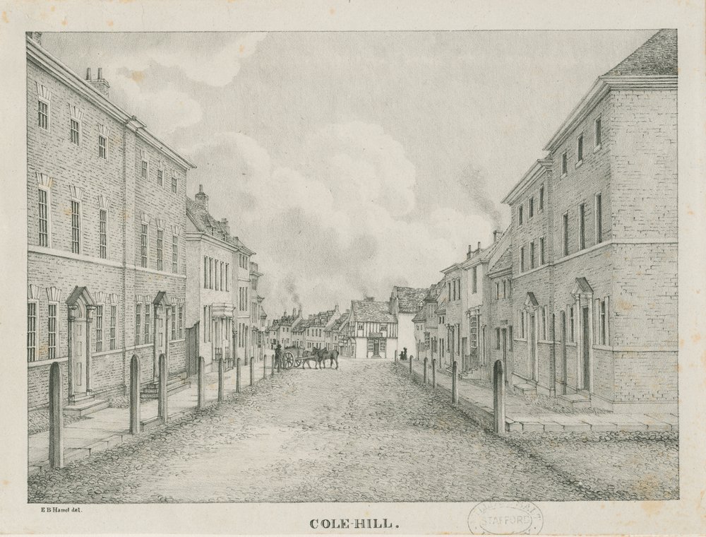Tamworth - Cole-hill : lithographie, nd [1796-1865]