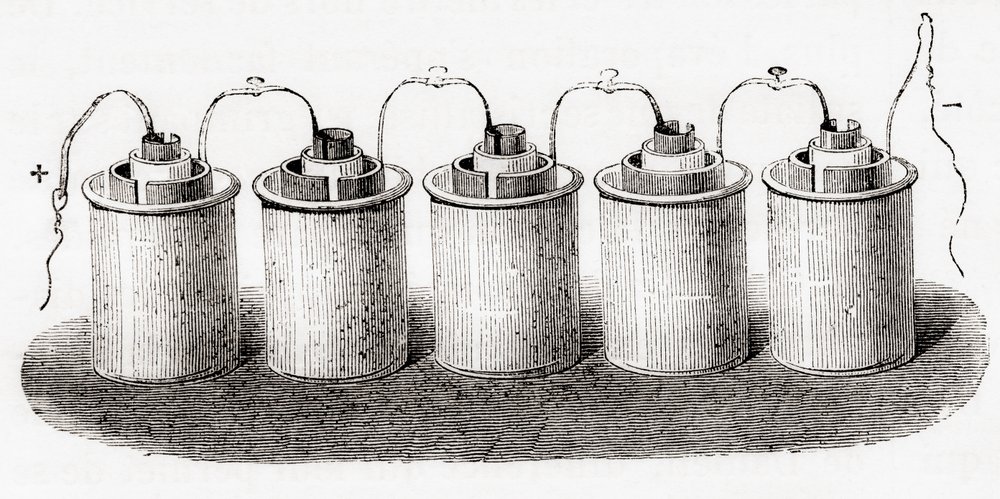 La cellule de Grove (Les Merveilles de la Science, pub.1870)