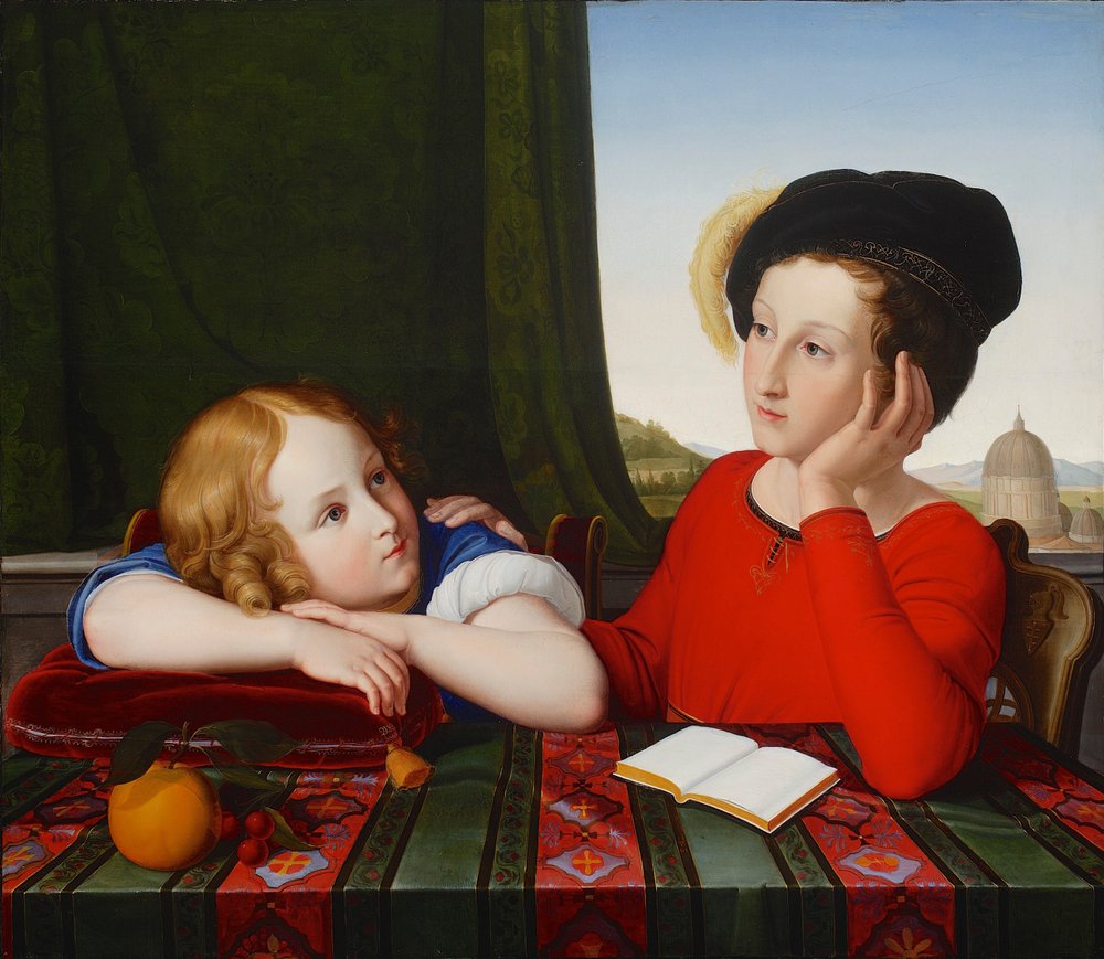 Wienczyslaw et Konstanty Potocki Double Portrait des fils d'un prince ...