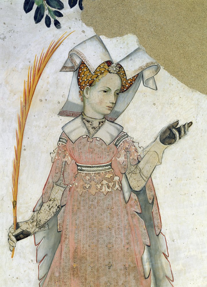 Les Neuf Preux et les Neuf Preuses, détail de Teuta, c.1418-30