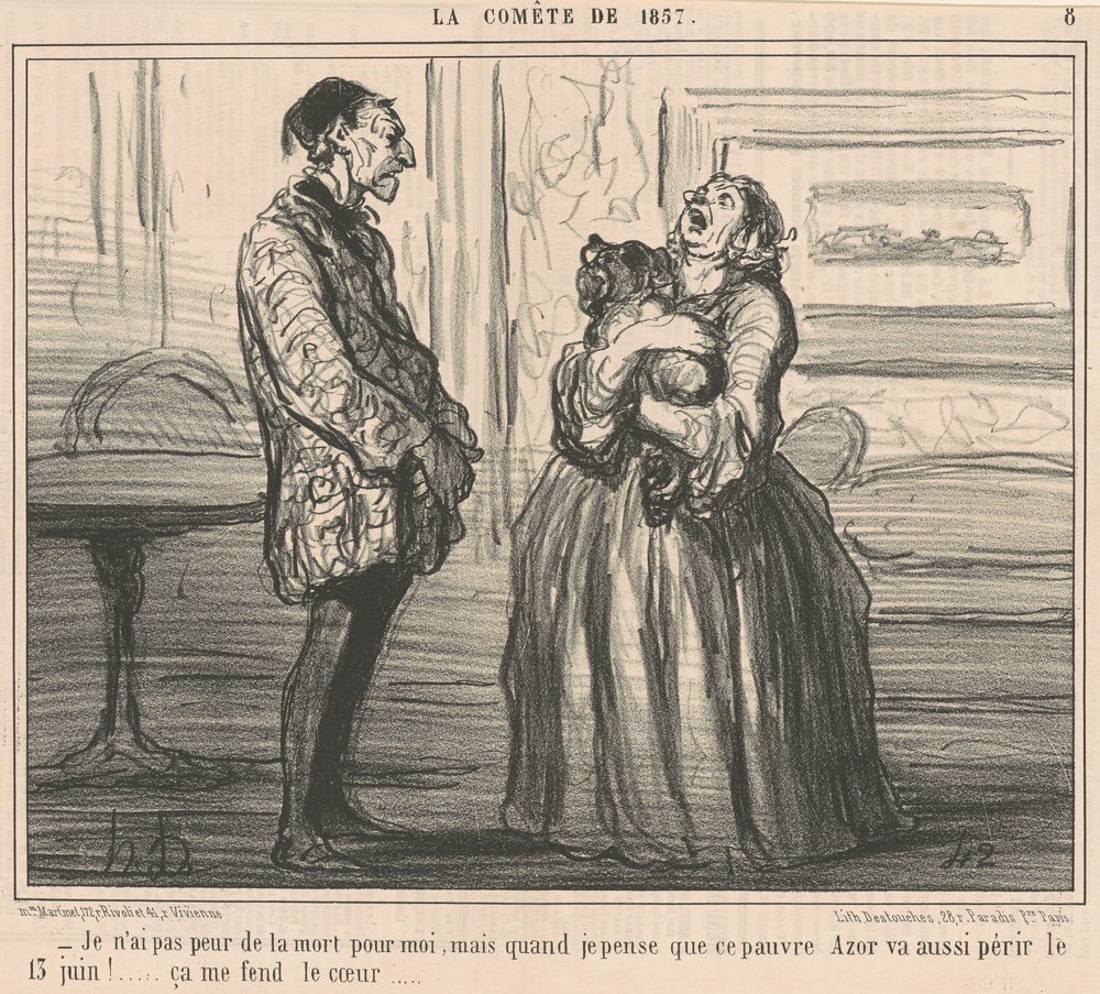 Je n'ai pas peur de la mort pour moi ... | Honoré Daumier