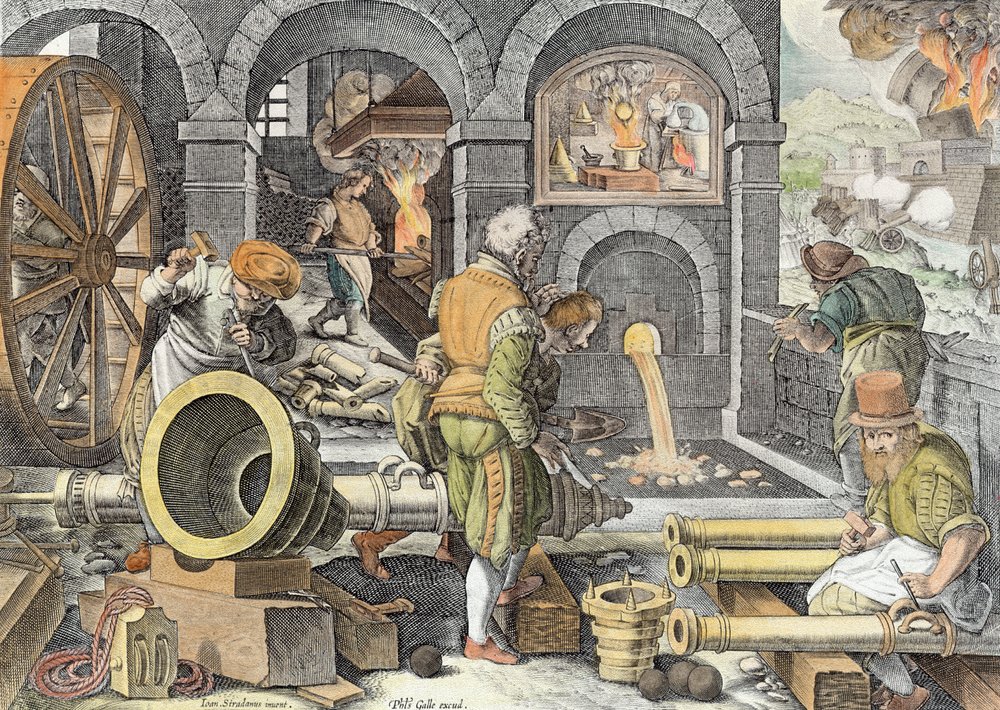 L'invention de la poudre à canon et le premier moulage de canons en ...