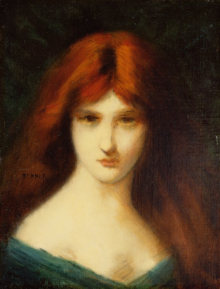 Portrait d'une dame | Jean-Jacques Henner | Estampe d'art
