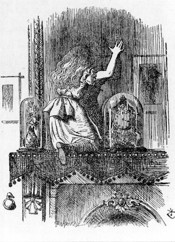 Alice traversant le miroir - dans « Les aventures d'Alice au pays des ...