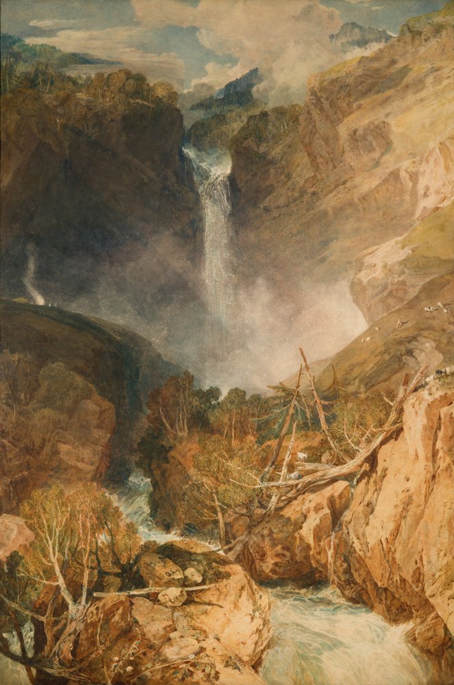 Les grandes chutes du Reichenbach, 1804 | Estampe d'art