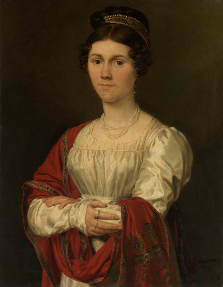 Portrait de Maria Jozefa Pavot (huile sur toile)