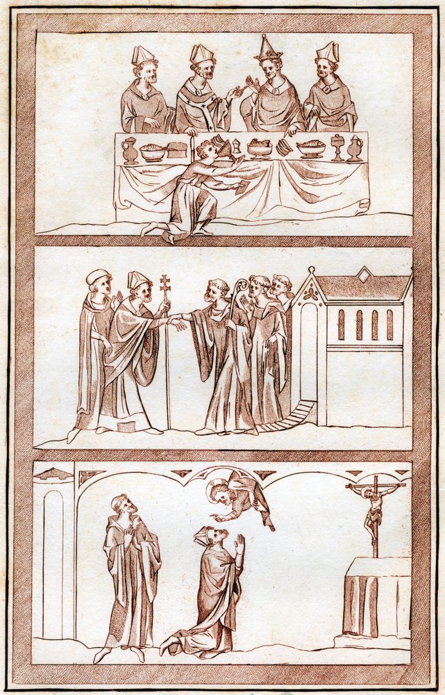 La vie de Thomas Becket | Joseph Strutt | Estampe d'art