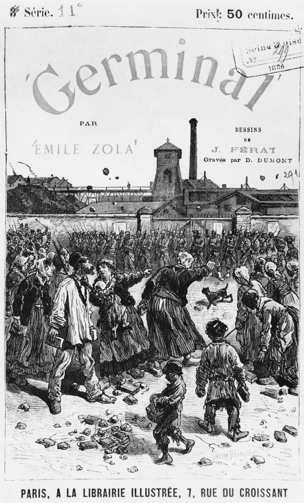 Illustration de couverture de 'Germinal' par Emile Zola, gravée par ...