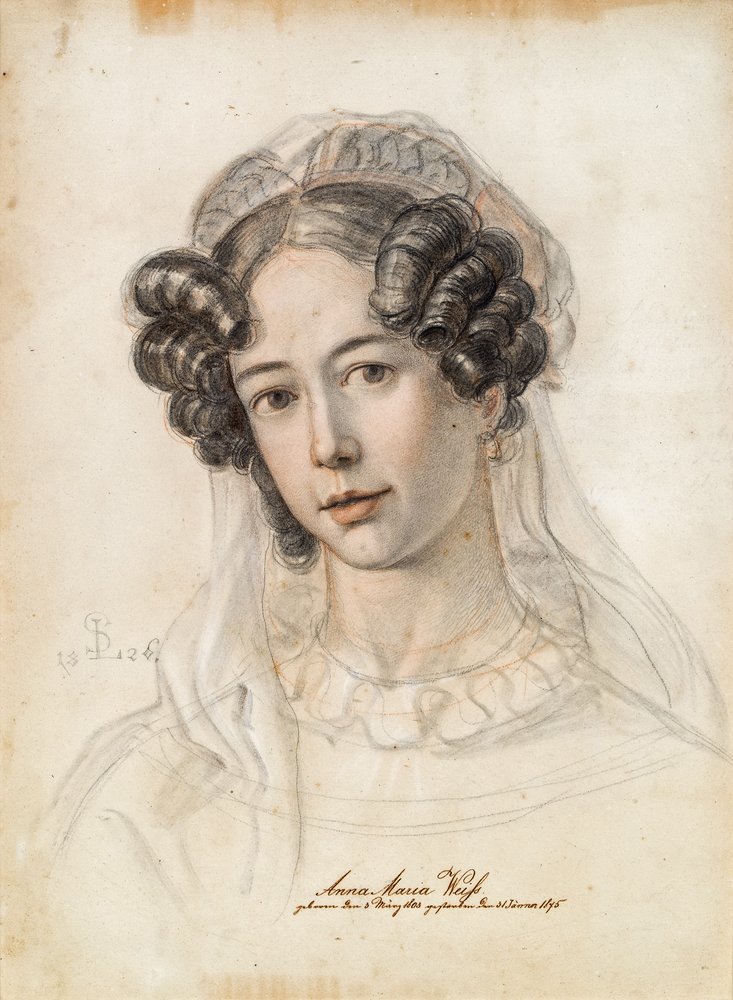 Portrait d'Anna Maria Weiss | Estampe d'art