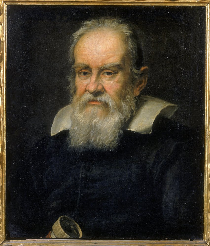 Portrait de Galileo Galilei dit Galilée, astronome italien