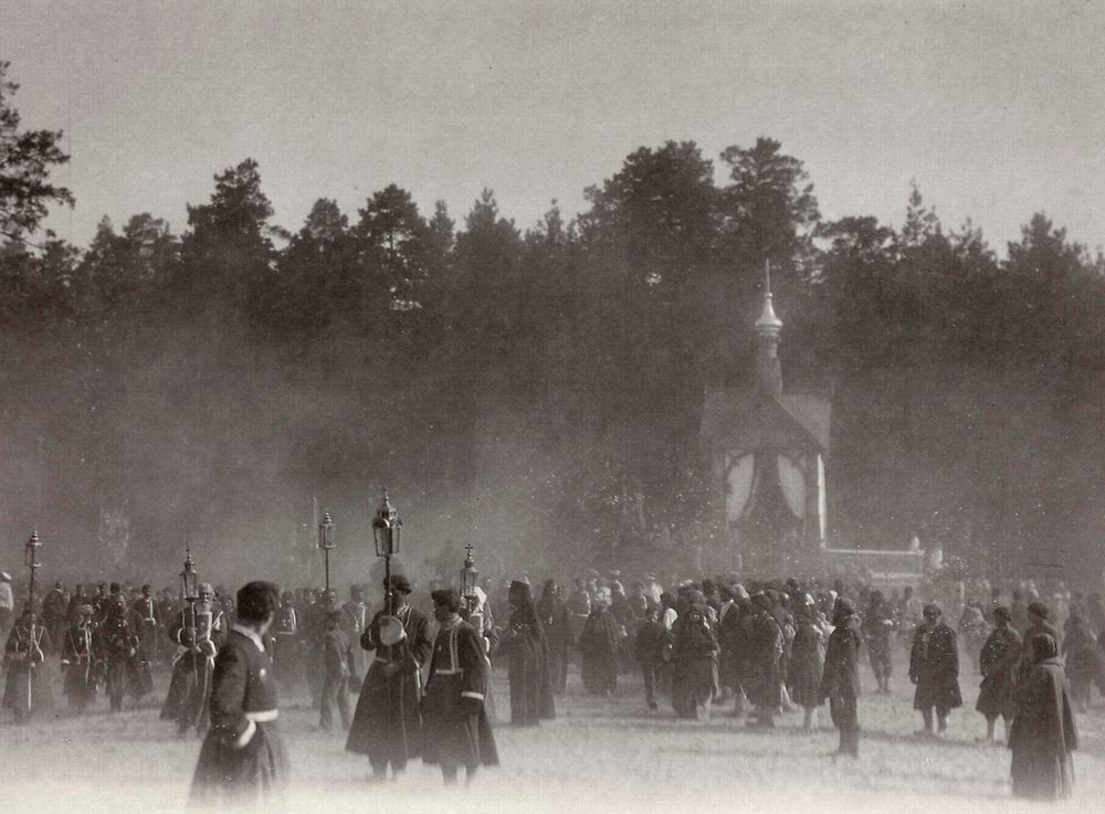 Procession de Pâques, monastère de Sarov, Russie, 1903
