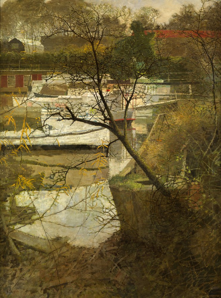 Bassin de yacht de Cubitt | Kenneth Newton | Estampe d'art