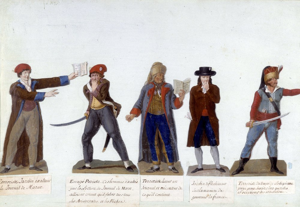 Personnages en carton de la Révolution française