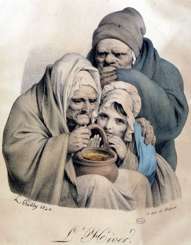 Hiver - Dessin par Boilly | Louis Leopold Boilly