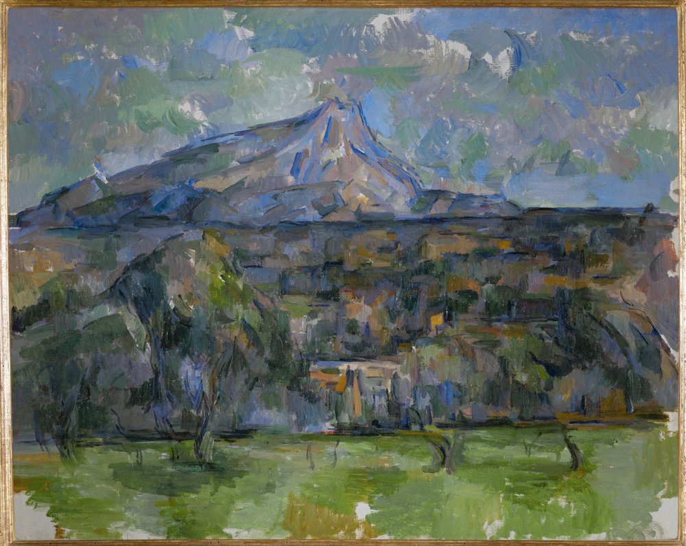 La Montagne Sainte Victoire vue des Lauves (oil on canvas)