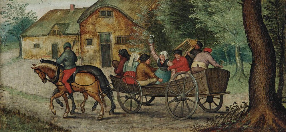Dutch : Peasants in a Wagon Peasants in an Open Wagon (Paysans dans un ...