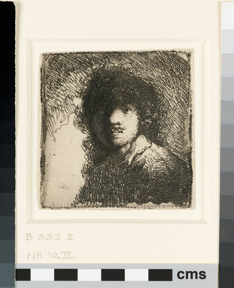 Autoportrait tête nue : buste, c.1629 | Rembrandt van Rijn