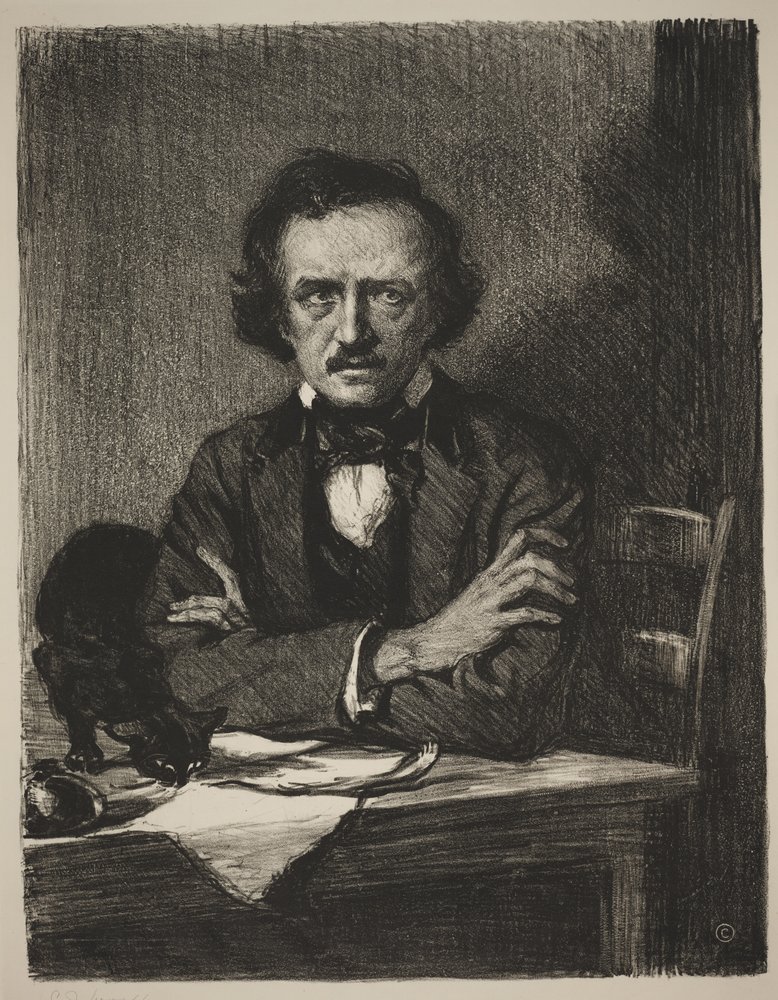 Edgar Allan Poe | Samuel Johnson Woolf | Estampe d'art