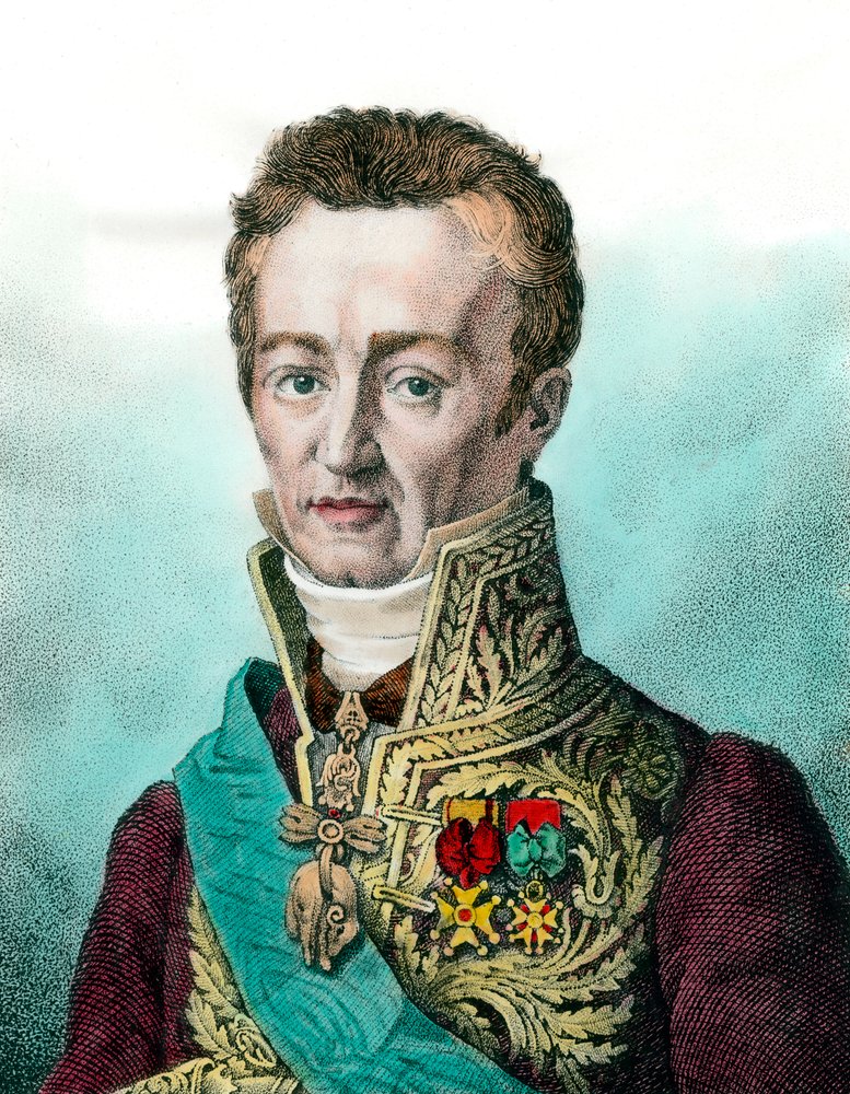 Portrait de Jean-Baptiste, Comte de Villèle (1773-1854) Homme politique ...