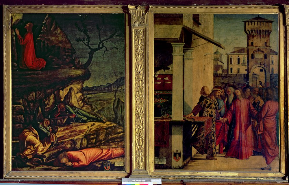 L'Appel de Saint Matthieu par le Christ et l'Agonie dans le jardin