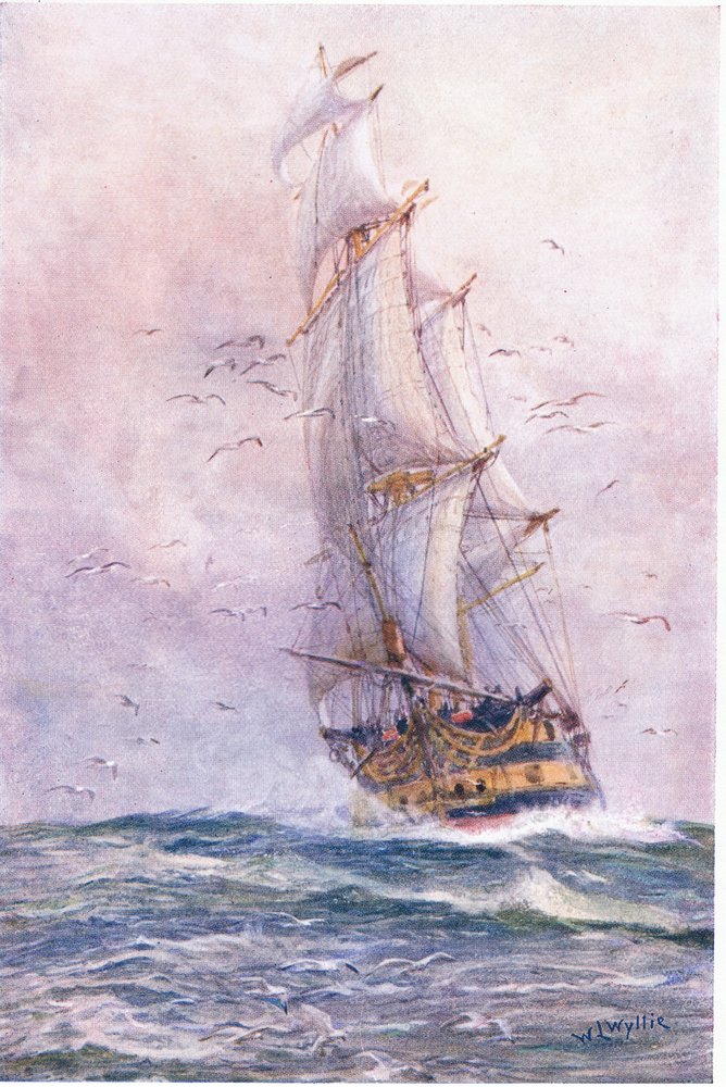 Le 'Foudroyant', un des anciens navires de Nelson, 1915