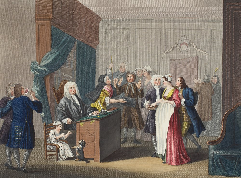 La justice triomphe, illustration de 'Hogarth Restored: The Whole Works ...