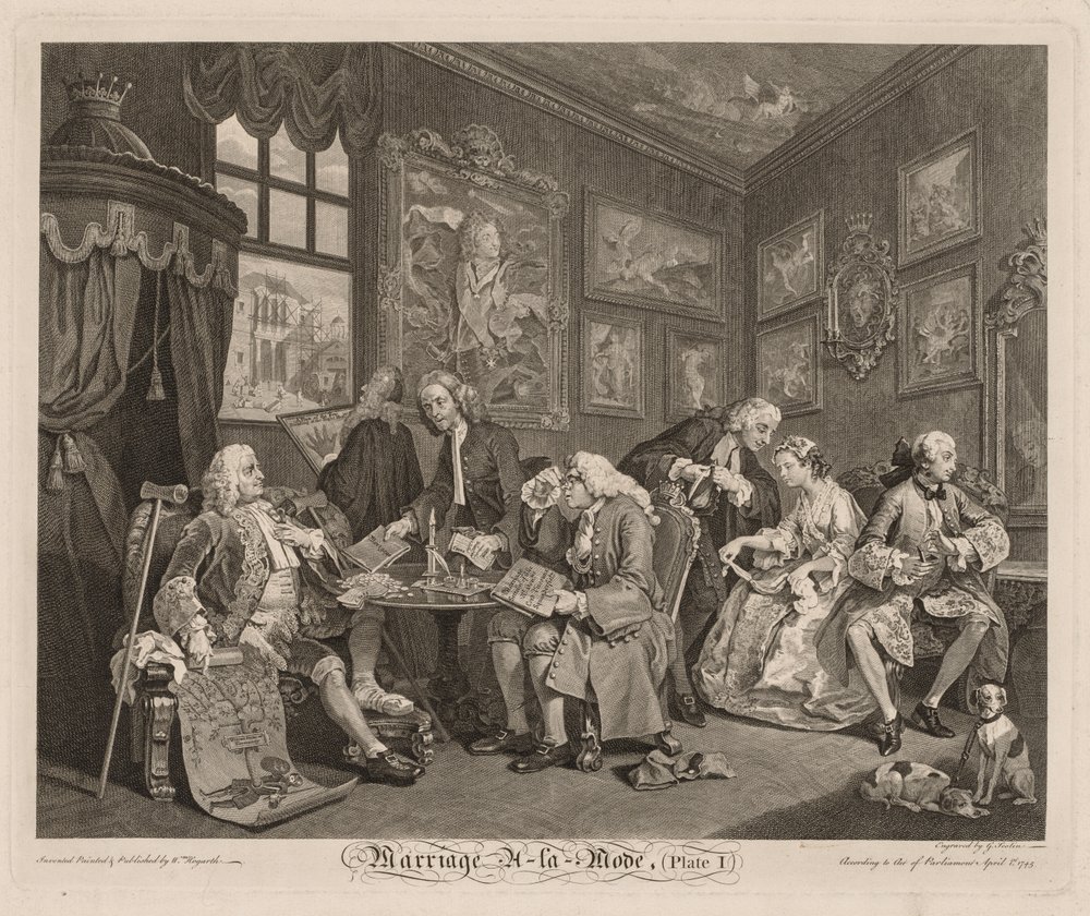 Hogarth Le Contrat De Mariage