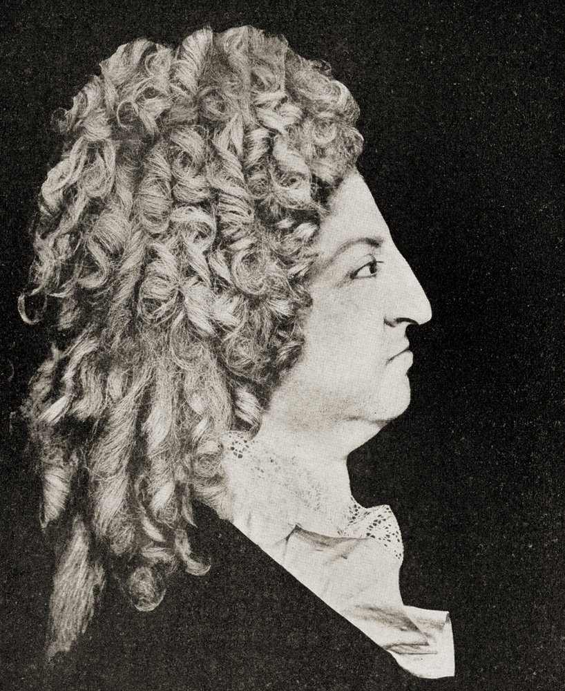 Louis XIV (1638-1715) Roi de France en 1706 | Estampe d'art