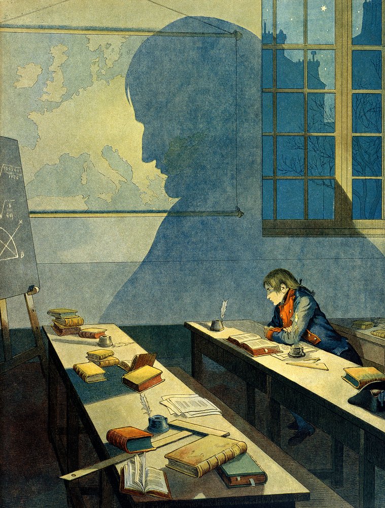 Napoléon Ier Bonaparte étudiant à l'École militaire royale de Brienne