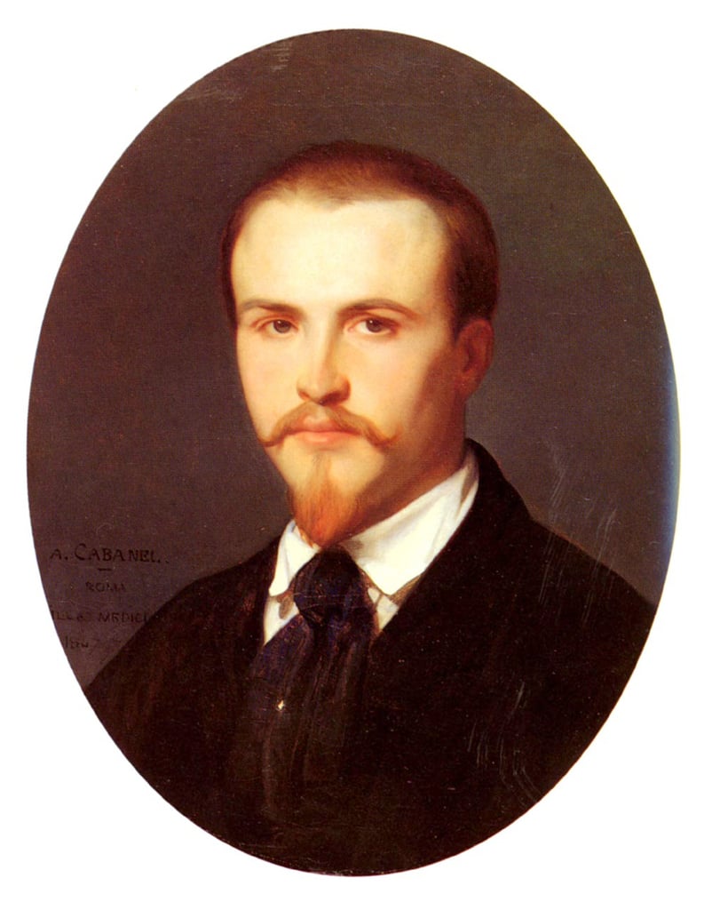 Autoportrait, 1847 | Alexandre Cabanel | Estampe d'art