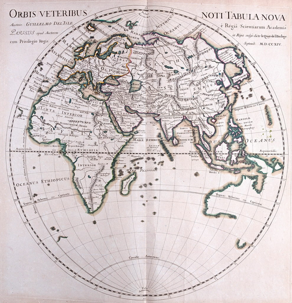 Carte du monde | Alexis Hubert Jaillot | Estampe d'art