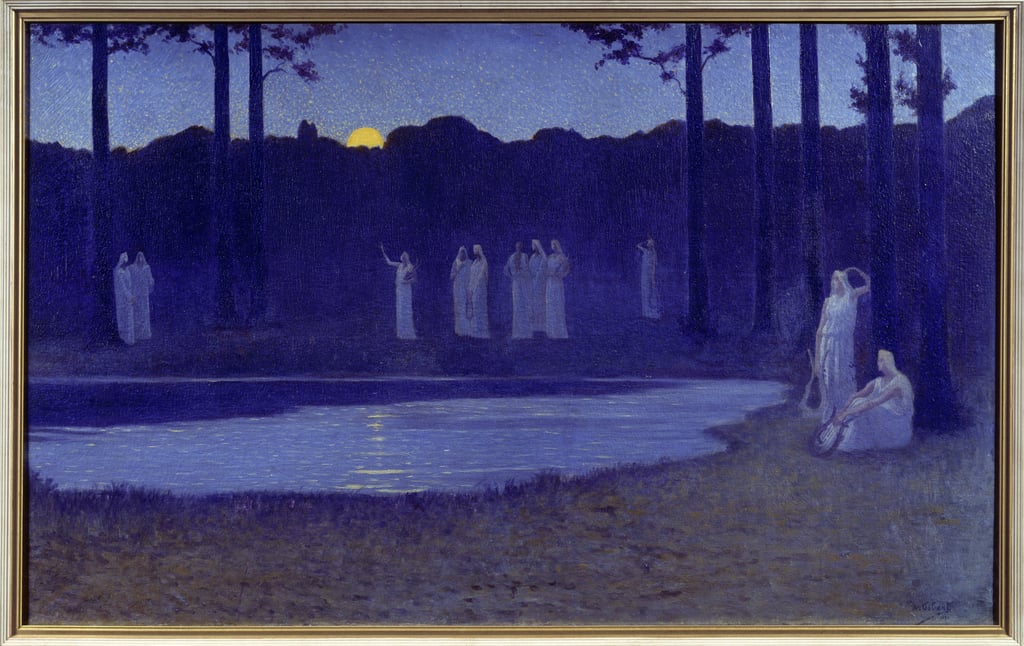 Symbolisme : "Chants de nuit" Peinture d'Alphonse Osbert (1857-1939 ...